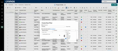 how to create filters in smartsheet cronos consulting group