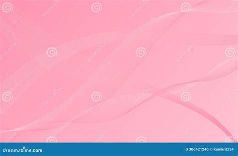 Pink Smooth Lines Wave Curves On Soft Gradient Abstract Background Stock Illustration