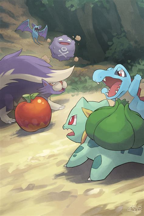 Yamaori Hakkentai Pokedan Bulbasaur Koffing Skuntank Totodile