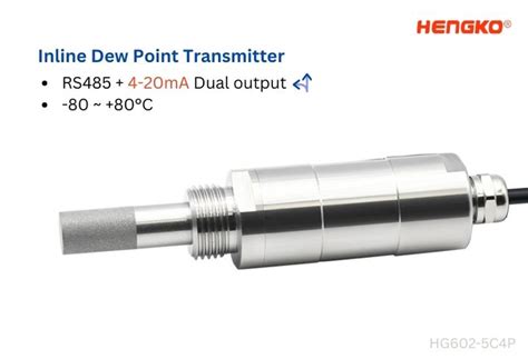 High Accuracy Inline Dew Point Sensor 4 20ma Hg602 D Hengkometer