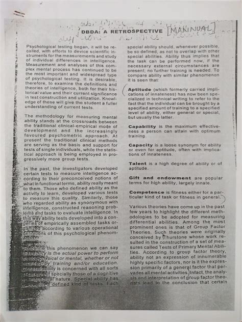 Dbda Manual Pdf Intelligence Psychology