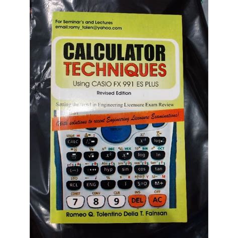 Calculator Technique Book Using Casio Fx 991es Plus Shopee Philippines