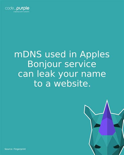 Privateinformation Mdns Dataleak Smallpiecesofdata Cybersecurity