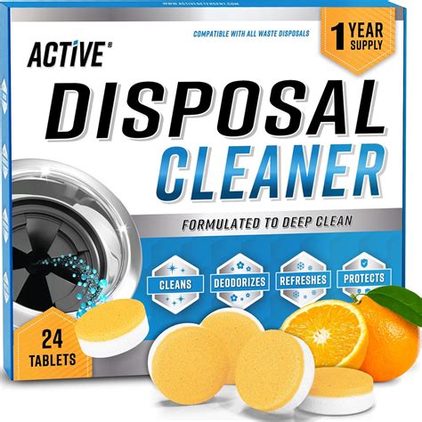 Garbage Disposal Cleaner Deodorizer Tablets 24 Pack Sale