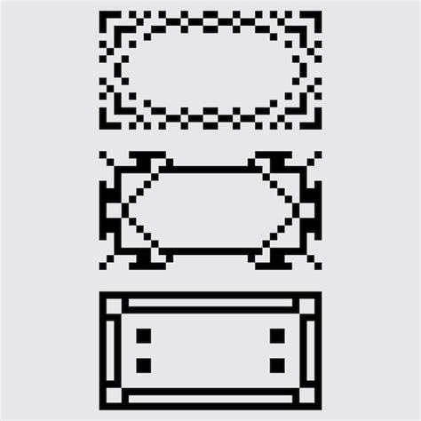 픽셀 아트 미니 프레임 미학 레트로 스프라이트 디자인 프리미엄 벡터