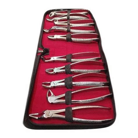 Stainless Steel Dental Extraction Forcep Kit At Rs 5500 Kit In New Delhi Id 2850534487162
