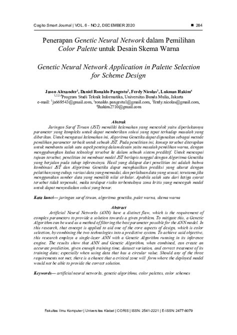 pdf penerapan genetic neural network dalam pemilihan color palette