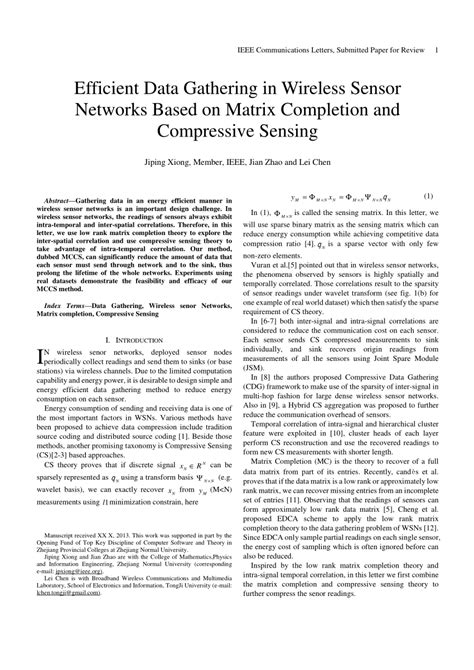 Pdf Efficient Data Gathering In Wireless Sensor Networks Based On