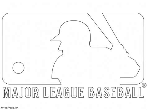 Mlb Logo Coloring Page