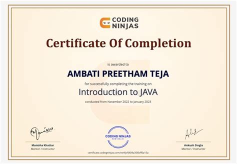 Preetham Teja Ambati On Linkedin Certificationachievement