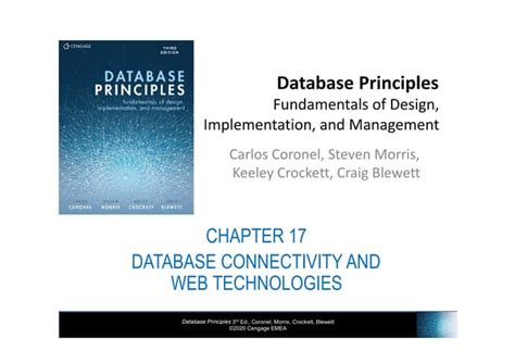 Inf3703 Chapter 17 Database Connectivity Web Technologies Pdf Databases Computer