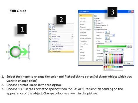 Ppt Colorful Arrow And Circular Layout Phase Diagram PowerPoint Templates