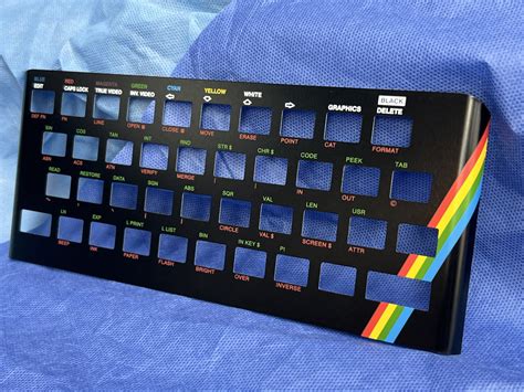 Zx Spectrum Keyboard Cover Faceplate Home