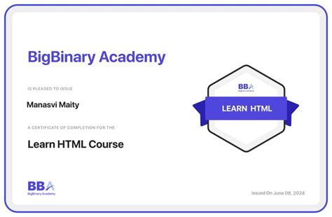 Manasvi Maity On Linkedin Html Webdevelopment Bigbinaryacademy Learning Careergrowth