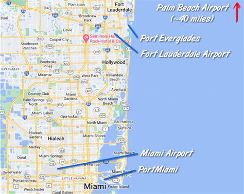 Florida Map Airports Cruese