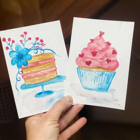 Ръчно рисувани акварелни картички Handmasters Bg