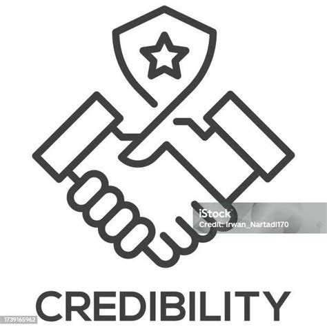 신뢰성 아이콘 비즈니스 개념 현대 기호 선형 픽토그램 윤곽선 기호 간단한 얇은 선 벡터 디자인 요소 템플릿 검증에 대한 스톡