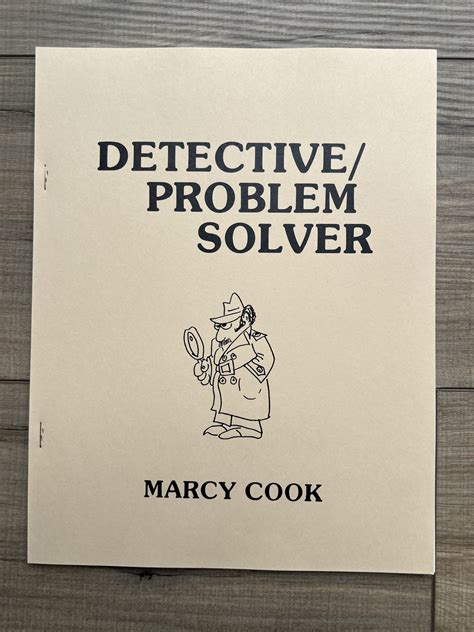 Detectiveproblem Solver Marcy Cook Math