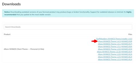 How Do I Install The Allure Whmcs Client Theme Swiftmodders Documentation