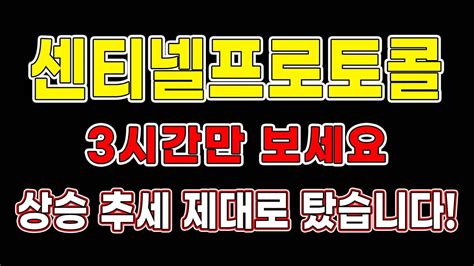 센티넬프로토콜 3시간안에 쏩니다 상승 추세 정말 강합니다 센티넬프로토콜전망 코인추천 트레이더메타 Youtube