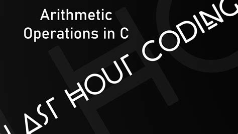 Arithmetic Operation In C Coding In Malayalam Bca Mca Cse
