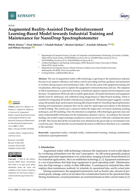Pdf Augmented Reality Assisted Deep Reinforcement Learning Based