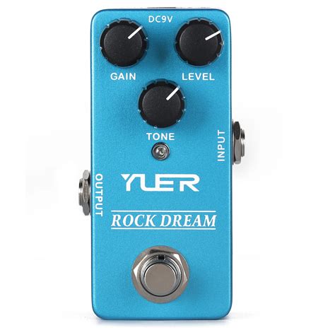 Yuer 일렉트릭 기타 이펙트 페달 락 드림 레이지 머신 트레몰로 레트로 오버라이드 아날로그 앙상블 멀티 이펙트 프로세서 페달 Aliexpress
