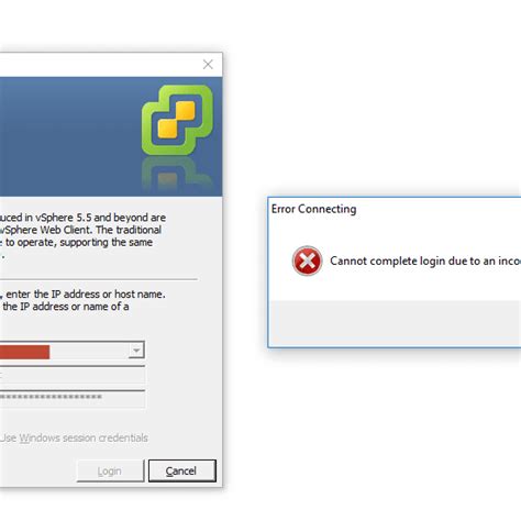 Vmware Esxi Incorrect Username Or Password On A New Host