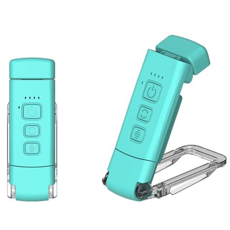 Usb 충전 휴대용 분리형 독서 클립 라이트 회전식 눈 보호 미니 Led 책상 램프파란색