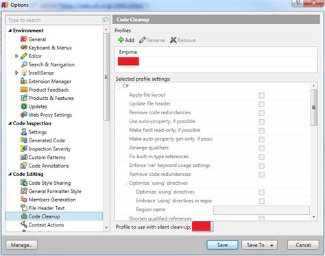 Visual Studio Resharper Code Formatting Does Not Work For Html Files