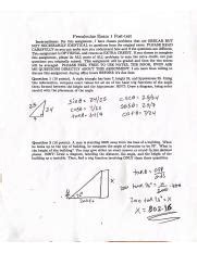 PreCalculus Exam Trig Functions Angles And Circles Course Hero