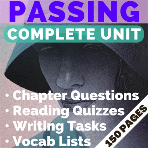 Passing By Nella Larsen Complete Unit Reading Quizzes Discussion
