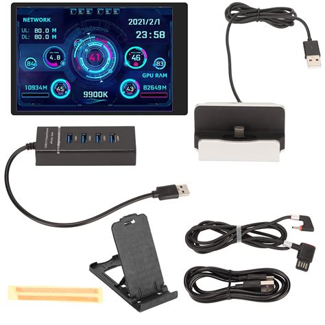 Inch IPS USB Mini Screen CPU RAM HDD Data Temperature Display Type C Sub Screen For PC
