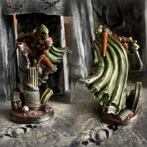 Evoker Miniature Dnd Elemental Warrior Figurine Monster Miniature 32mm Scale Dnd Miniature