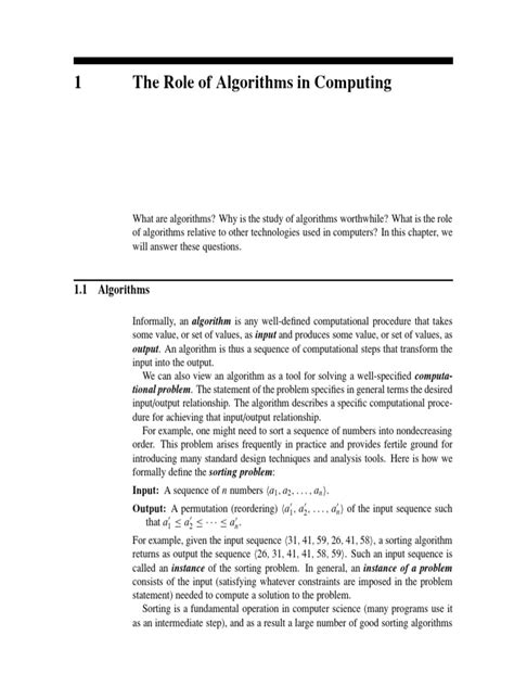 the role of algorithms in computing inglés autor centre for