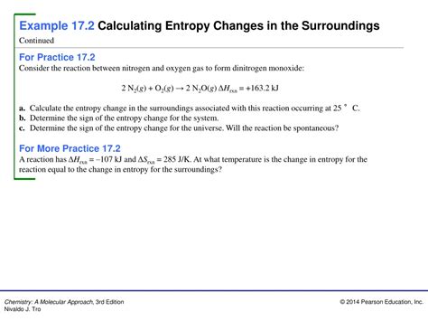 PPT Thermodynamics Entropy Calculations In Chemical Reactions PowerPoint Presentation ID