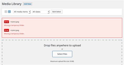 How To Fix Missing A Temporary Folder Error In Wordpress Quick Guide