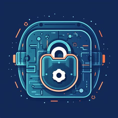 premium ai image data security icon