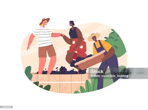 일꾼 캐릭터는 포도밭에서 발로 잘 익은 포도를 즐겁게 으깨 활기차고 전통적인 장면을 만듭니다 가을에 대한 스톡 벡터 아트 및 기타 이미지 Istock