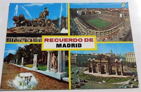 Multiview Postcard Madrid Old Bernabeu Stadium Real Ref 402 £2 99