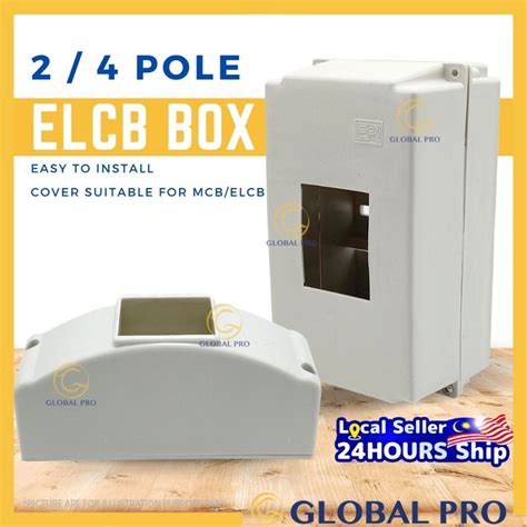 BOX ONLY PVC Electric ELCB Enclosure Box ELCB Box Pole Pole Cover Eletrik MCB Cover Box