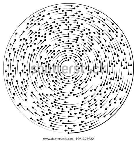 Segmented Circular Concentric Circle Element Nodes Stock Vector Royalty Free 1991326922