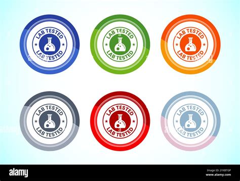 Lab Tested Icon Laboratory Testing Product Quality Certificate Symbol