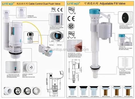 Cable Control Toilet Dual Flush Valve Toilet Inlet Valve Buy Toilet Tank Fittings 2 Dual