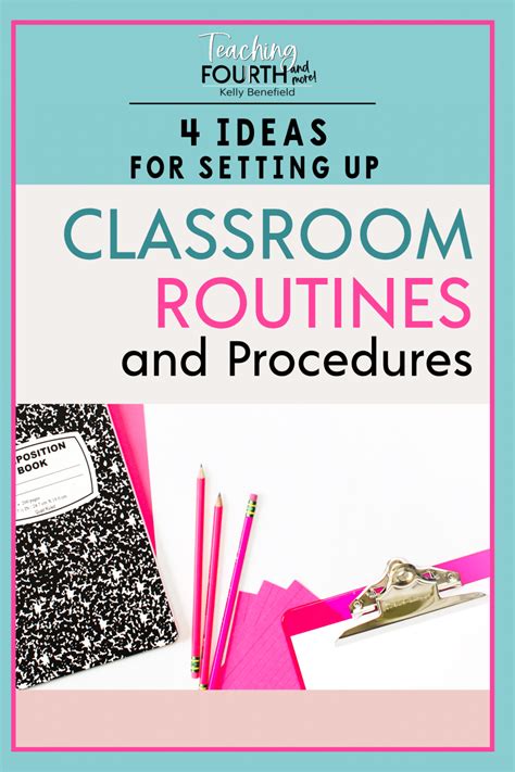 Four Great Ideas For Establishing Classroom Routines And Procedures Teaching Fourth And More