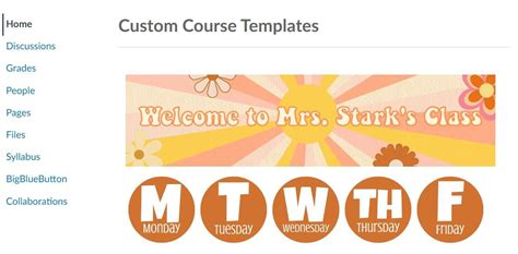 Custom Boho Canvas Lms Buttons Banners Course Cards For Online