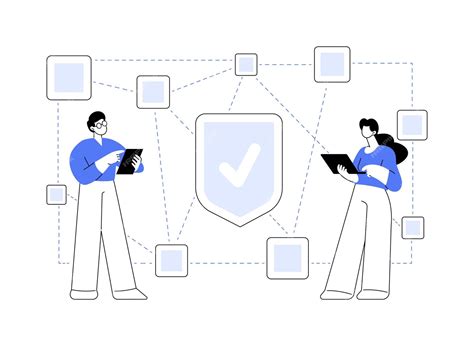 Premium Vector Decentralized Application Abstract Concept Vector Illustration