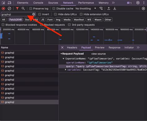 Capture Graphql Queries With Chrome Devtools · Cloudflare Analytics Docs