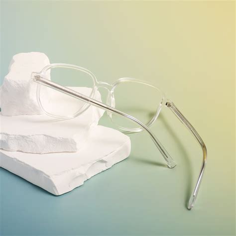 Clear Low Bridge Fit Lightweight Tr90 Eyeglasses Cute