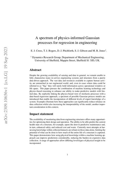 A Spectrum Of Physics Informed Gaussian Processes For Regression In Engineering Deepai